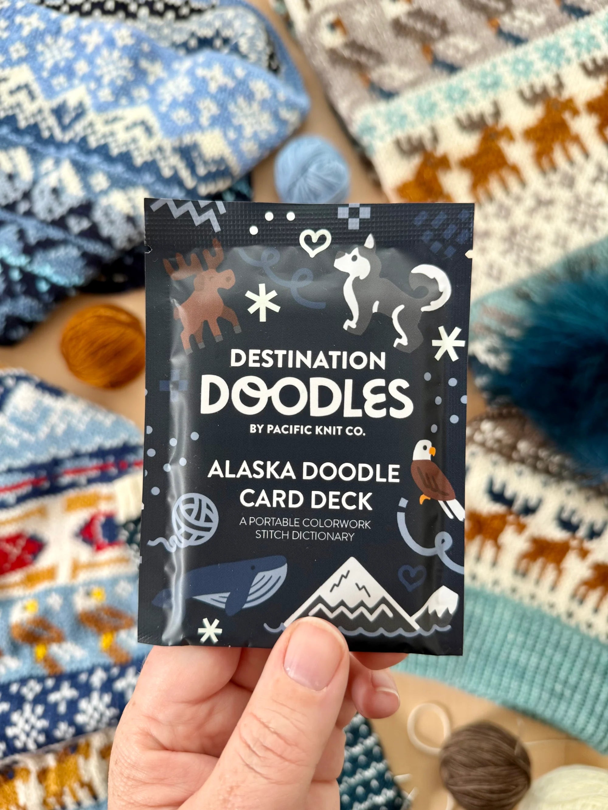 Pacific Knit Co Doodle Card Decks - Alaska Theme (Foil Pack) – Yarn ...